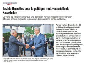 Le président kazakh en visite à Bruxelles pour transformer les ...